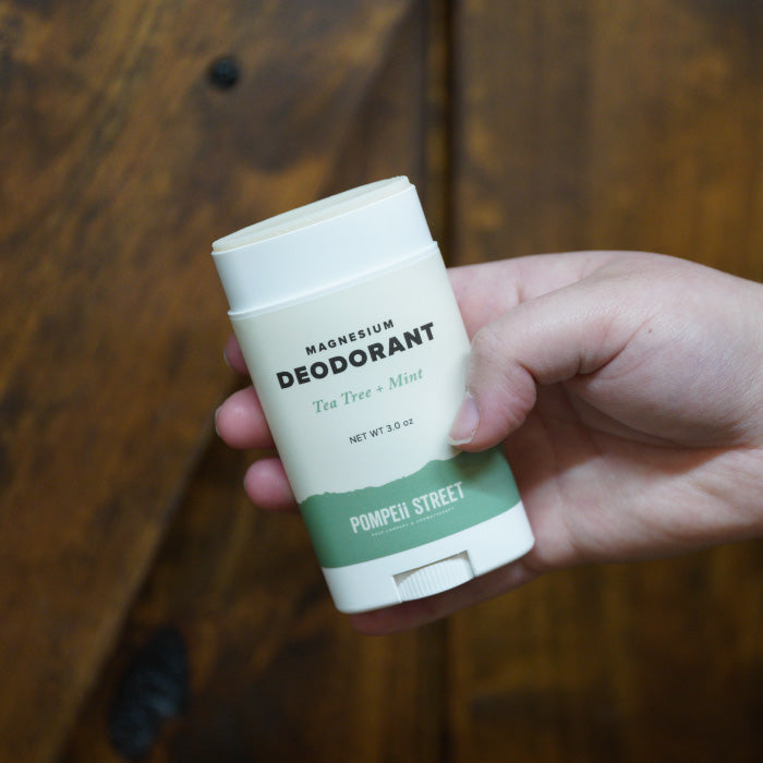 Tea Tree + Mint Magnesium Deodorant – Pompeii Street Soap Co.